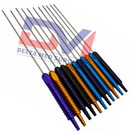 FULL BODY LIPOSUCTION CANNULA SET WITH FIXED HANDLE | DELTA MED SURGICAL