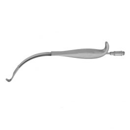 SIGMOID NOTCH Intra Oral Retractors With Fiber Optic Light Guide 22cm