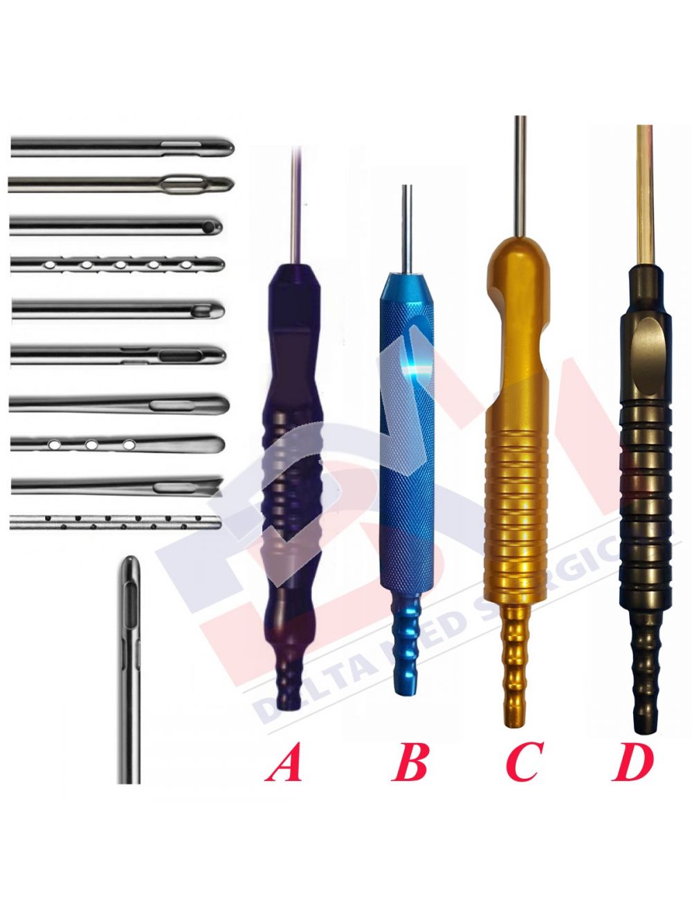 Pyramid Tip Cannula With One Piece Handle